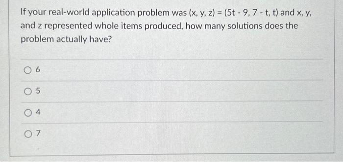 Solved If your real-world application problem was | Chegg.com