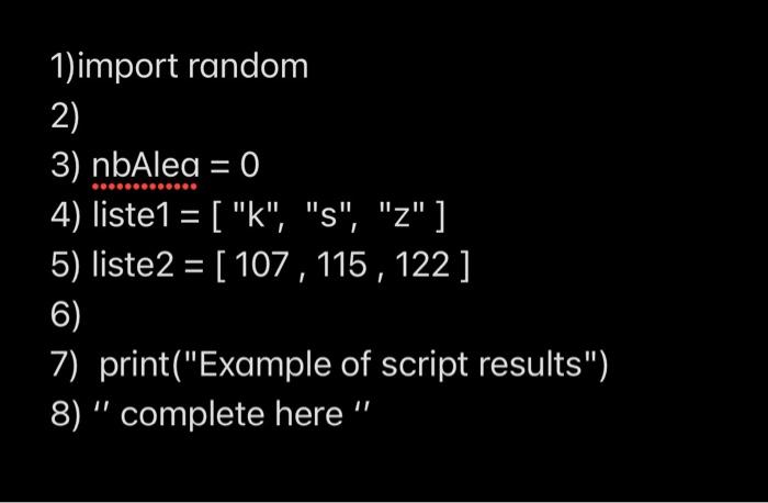 Solved Write A Python Script That Modifies Lists Use A