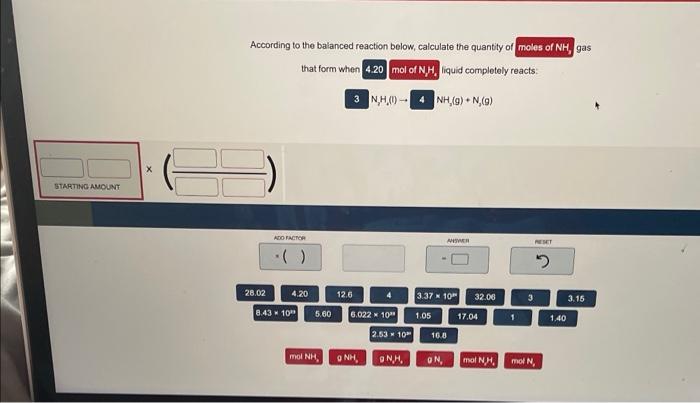 Solved According to the balanced reaction below, calculate | Chegg.com