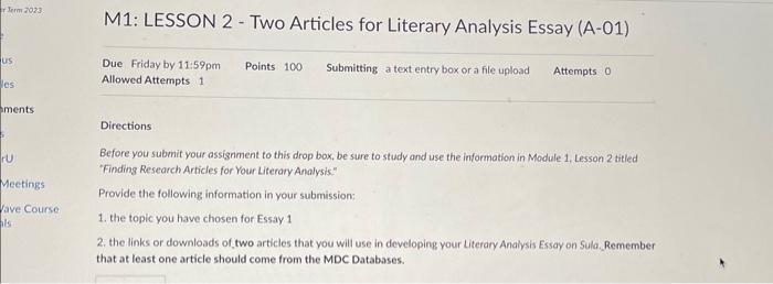Directions Before you submit your assignment to this | Chegg.com