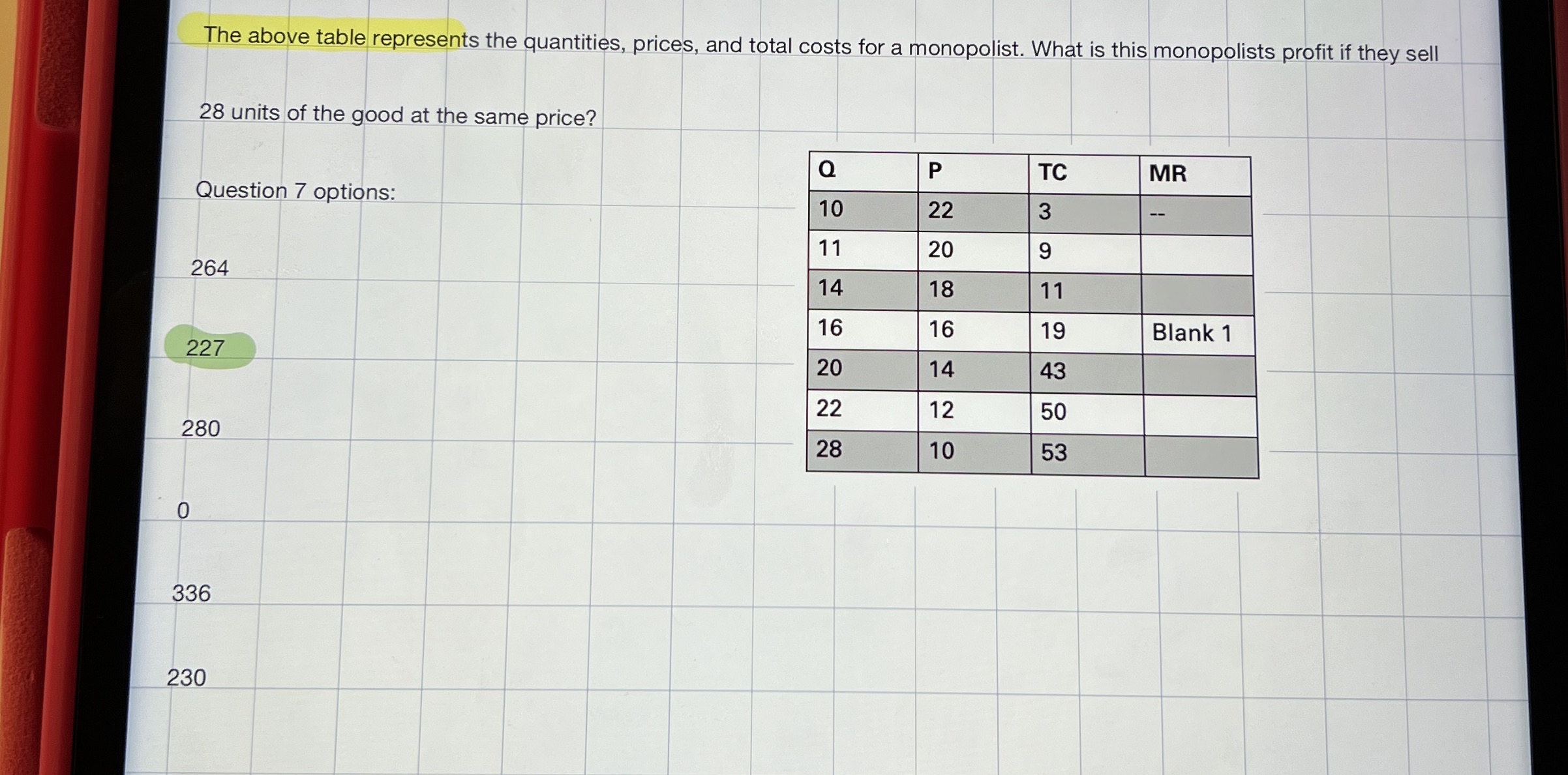 Solved The above table represents the quantities, prices, | Chegg.com