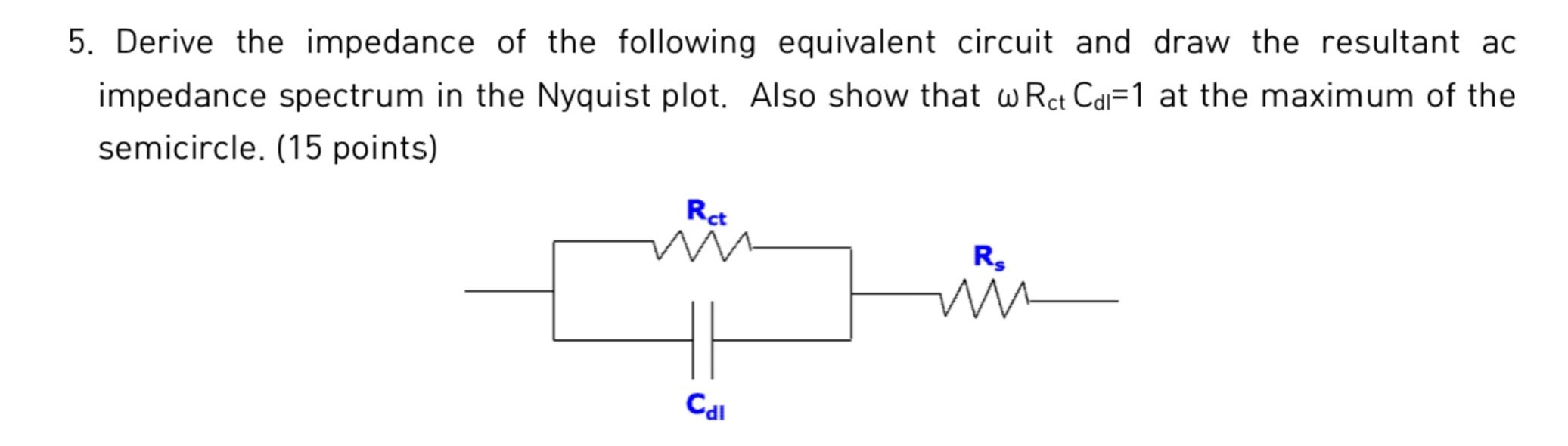 Solved Derive the impedance of the following equivalent | Chegg.com