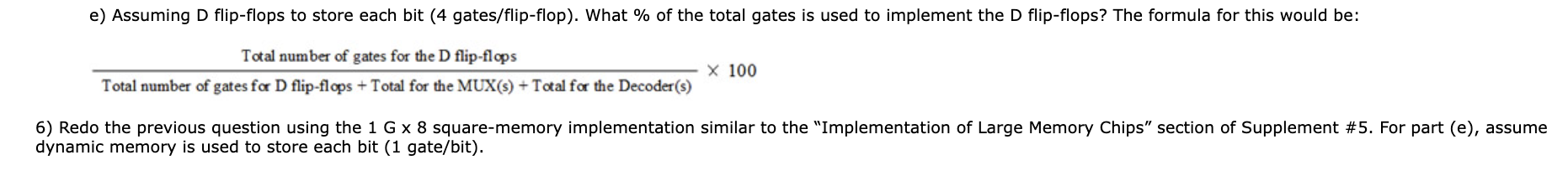 Solved 6) ﻿Suppose that we are implementing a 1 ﻿G x 8 (1 ﻿G | Chegg.com