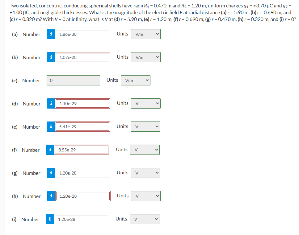 Solved Two isolated, concentric, conducting spherical shells | Chegg.com