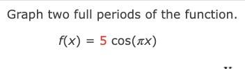 Solved Graph two full periods of the function. | Chegg.com