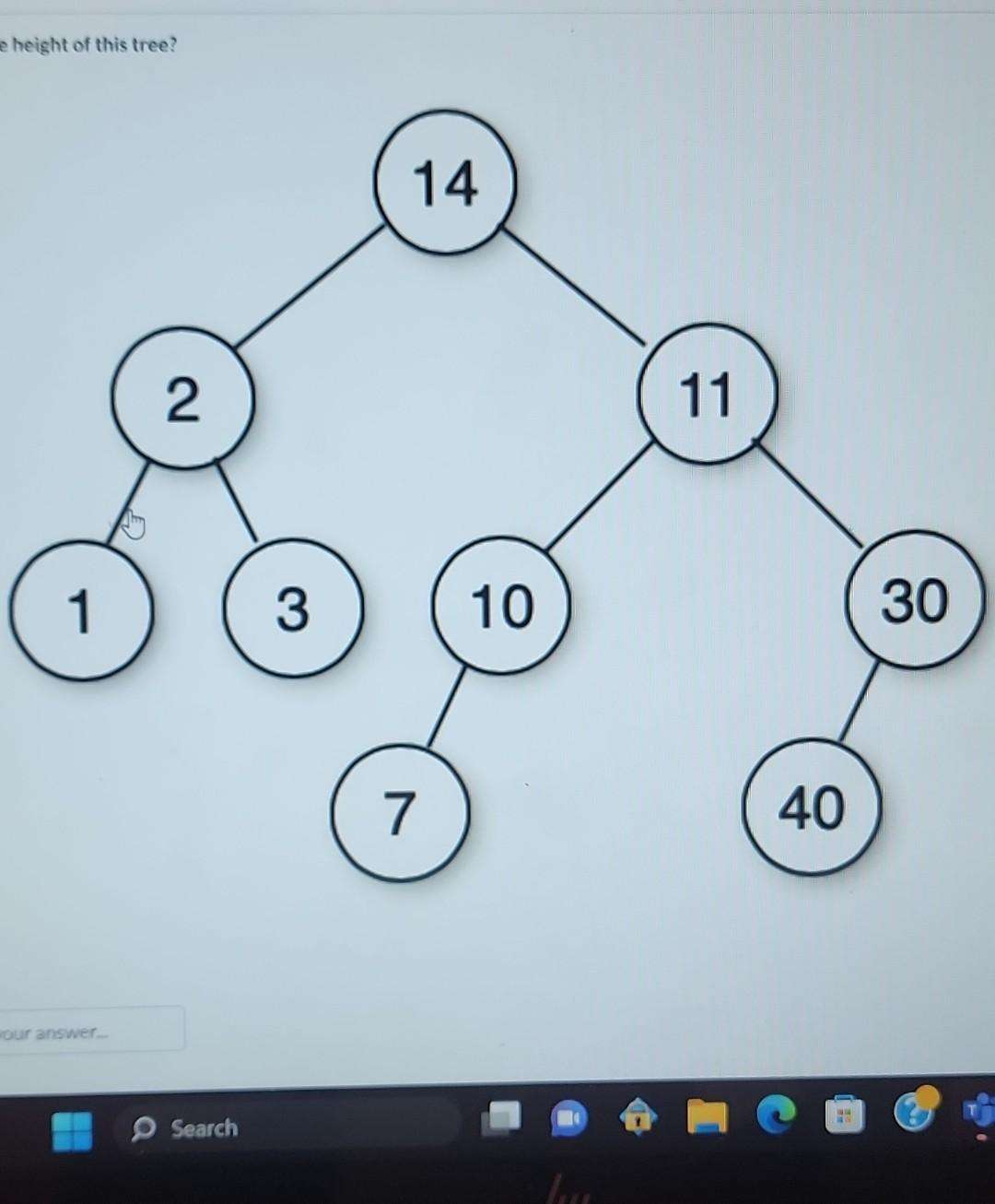Solved heicht of this tree? | Chegg.com