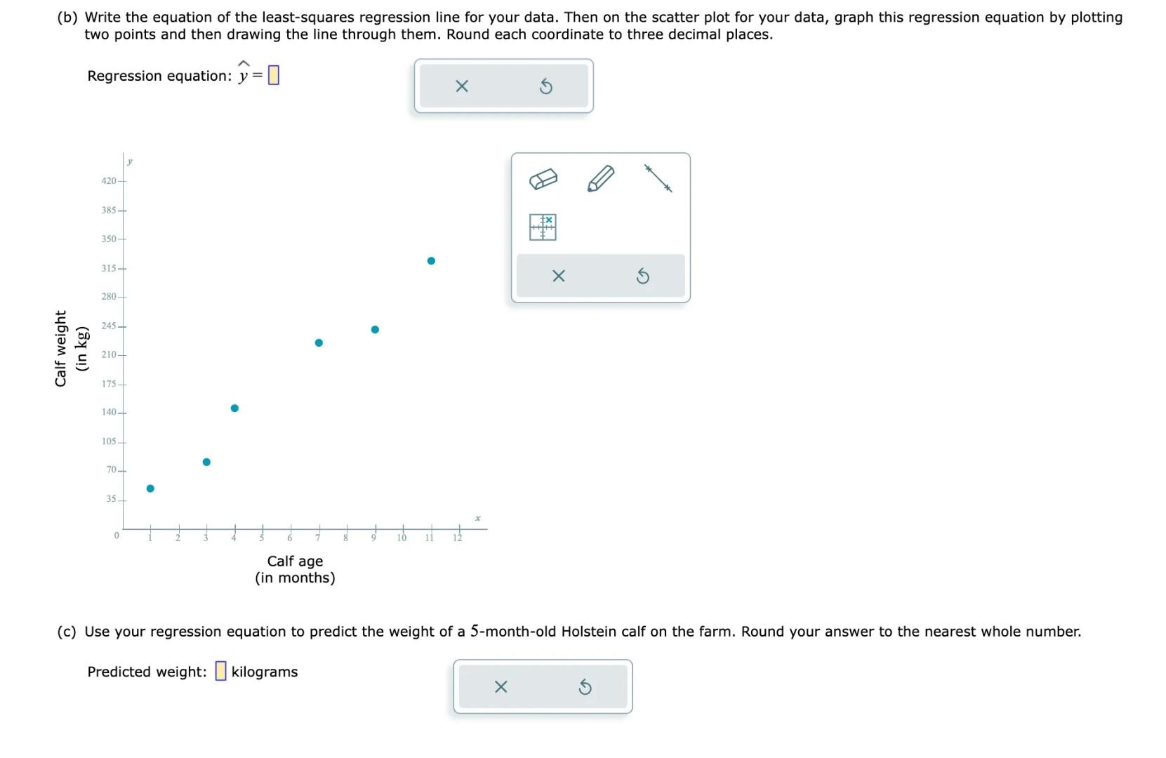 Solved You work for a large dairy farm and are examining the | Chegg.com