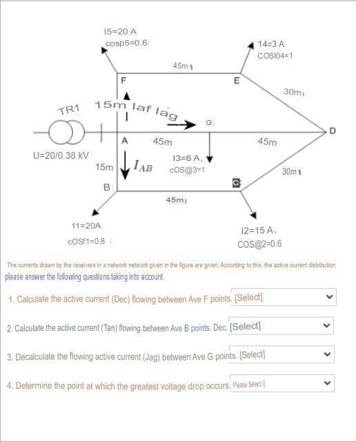 The currents drasm by the receivers in a network | Chegg.com