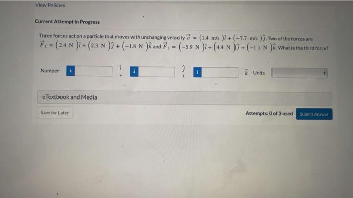 Solved View Policies Current Attempt in Progress Three | Chegg.com