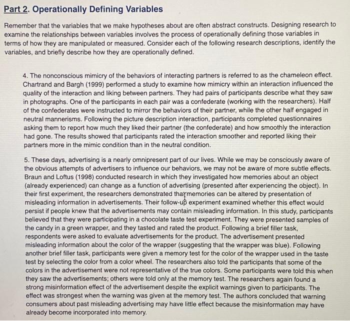 Solved HELP NEEDEDplease answer each section in both part | Chegg.com