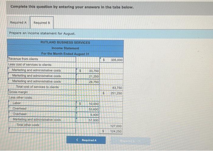Solved Rutland Business Services (RBS) provides | Chegg.com