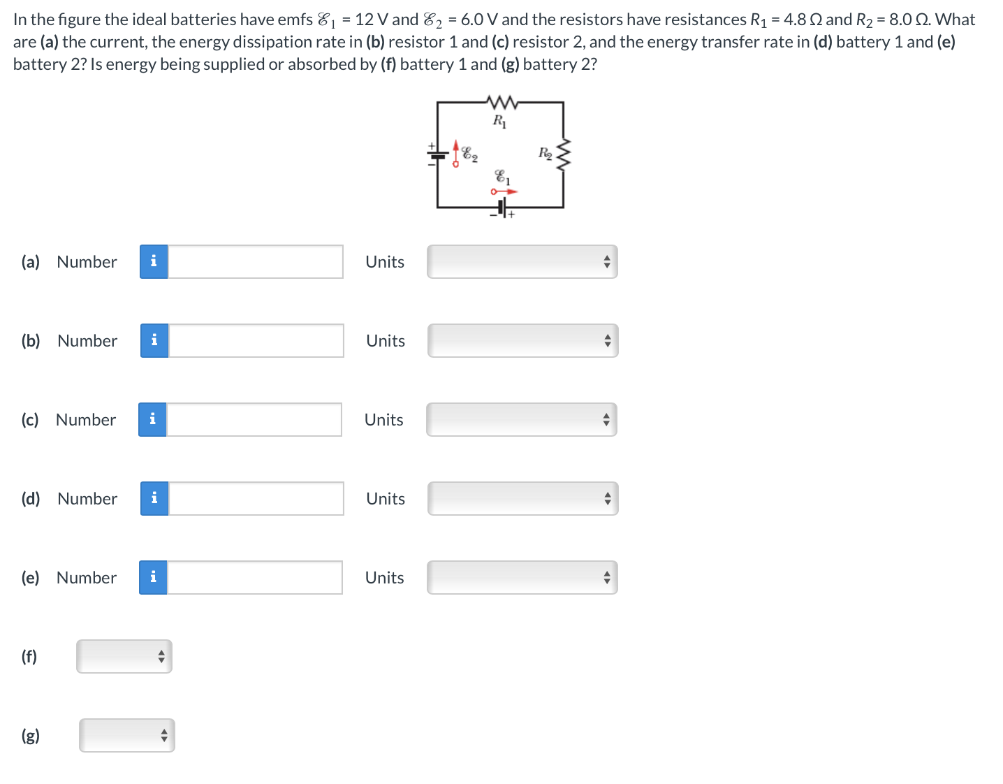 Solved In the figure the ideal batteries have emfs E1=12V | Chegg.com