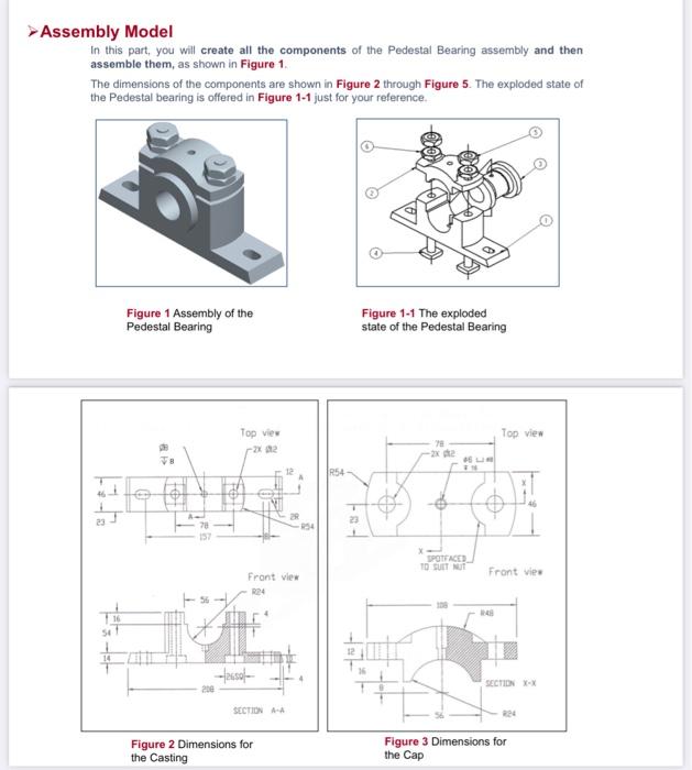 Assembly Model In this part you will create all the | Chegg.com