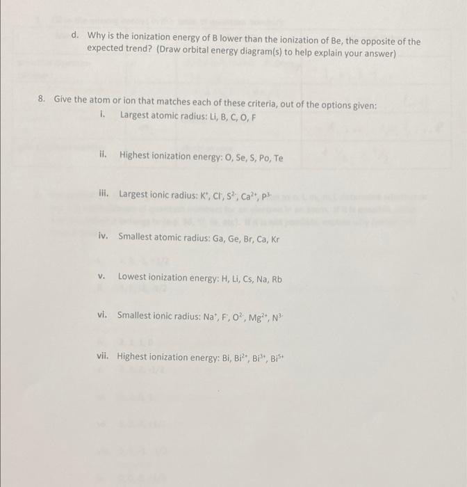 Solved 6. How many orbitals in total are in the n = 4 shell? | Chegg.com