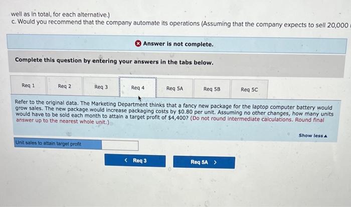 Solved Hi, i just need help with my accounting homework. Req | Chegg.com