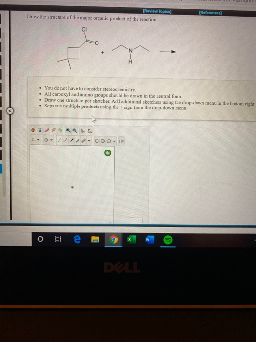 Solved References [Review Toples] Draw the structure of the | Chegg.com