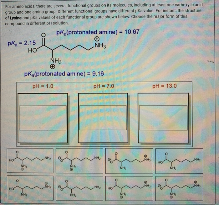 Solved For amino acids, there are several functional groups | Chegg.com