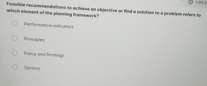 Solved Feasible recommendations to achieve an objective or | Chegg.com