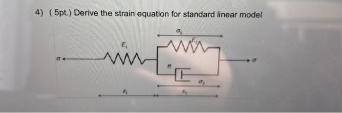 Solved 4) (5pt.) Derive the strain equation for standard | Chegg.com