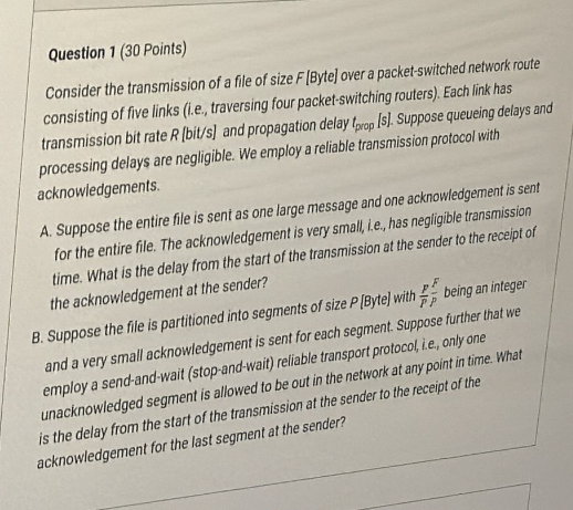 Solved Question 1 (30 Points)Consider the transmission of a | Chegg.com Solved Question 1 (30 Points)Consider the transmission of a | Chegg.com