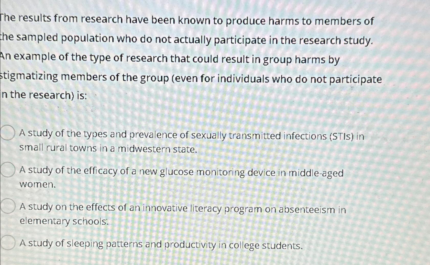 Solved The results from research have been known to produce | Chegg.com