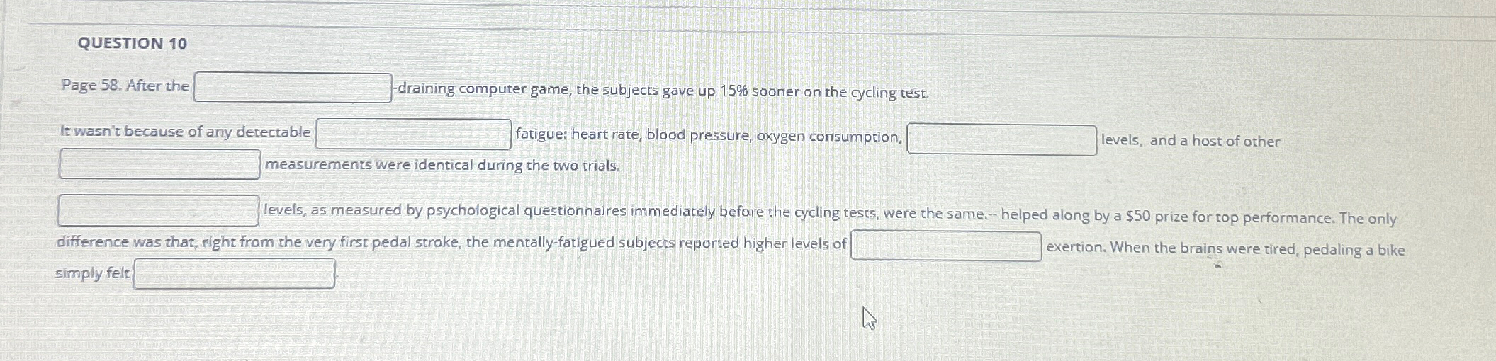 Solved QUESTION 10Page 58. ﻿After the draining computer | Chegg.com
