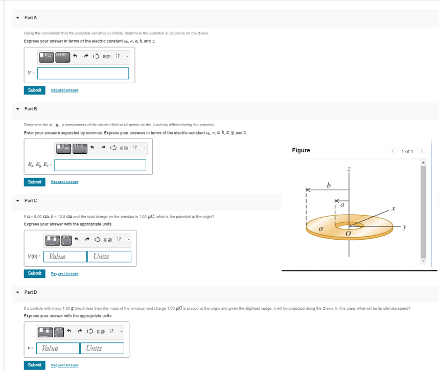 Solved Part AUsing the corvention that the potertial | Chegg.com