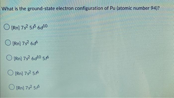 Solved Which one of the following ions is isoelectronic with | Chegg.com