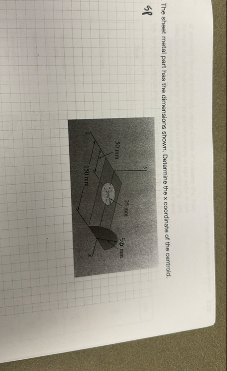 Solved The sheet metal part has the dimensions shown. | Chegg.com