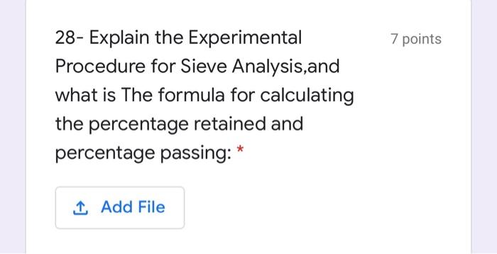 Solved 7 points 28- Explain the Experimental Procedure for | Chegg.com