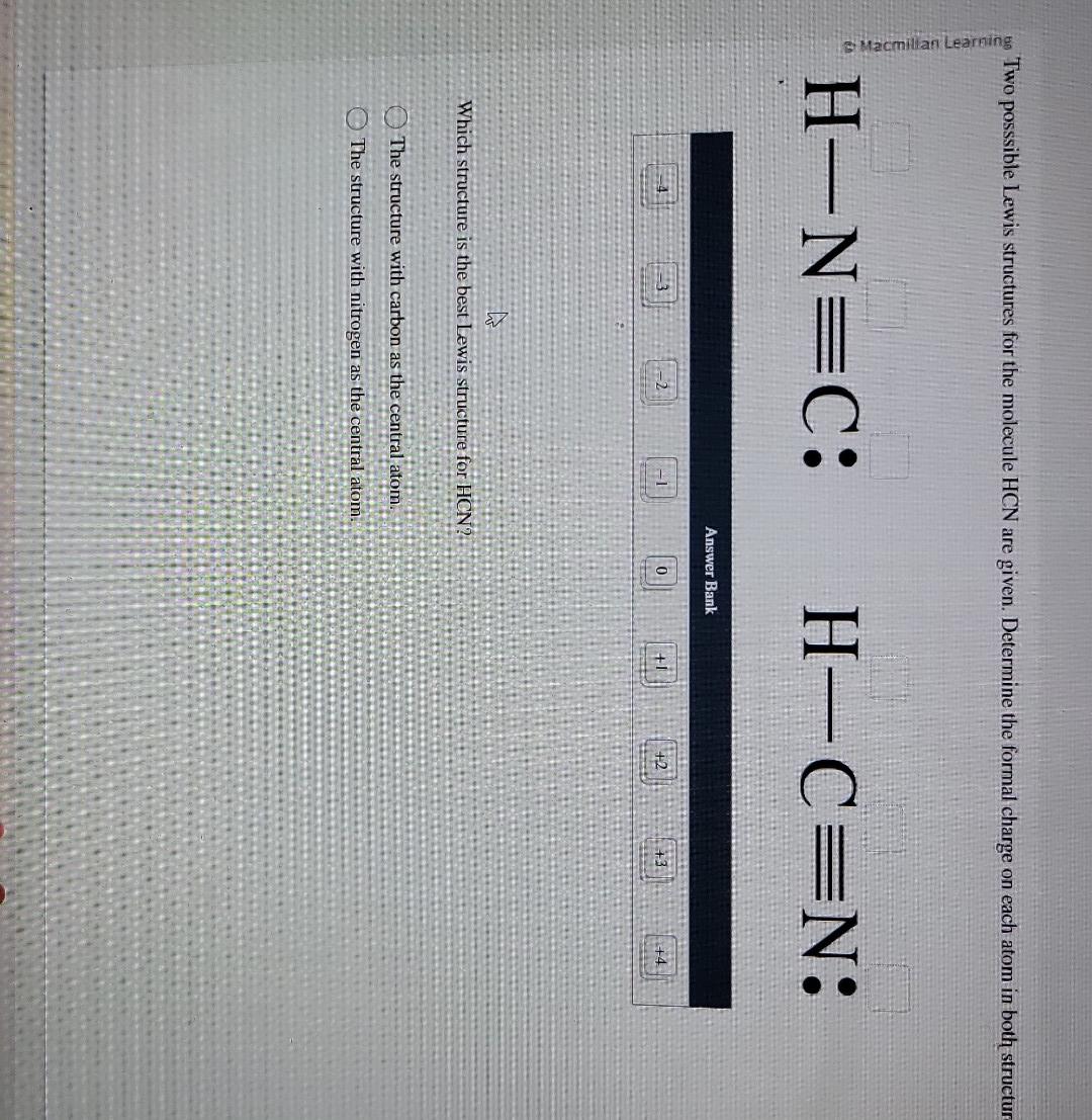 Solved H−N≡C:H−C≡N: | Chegg.com