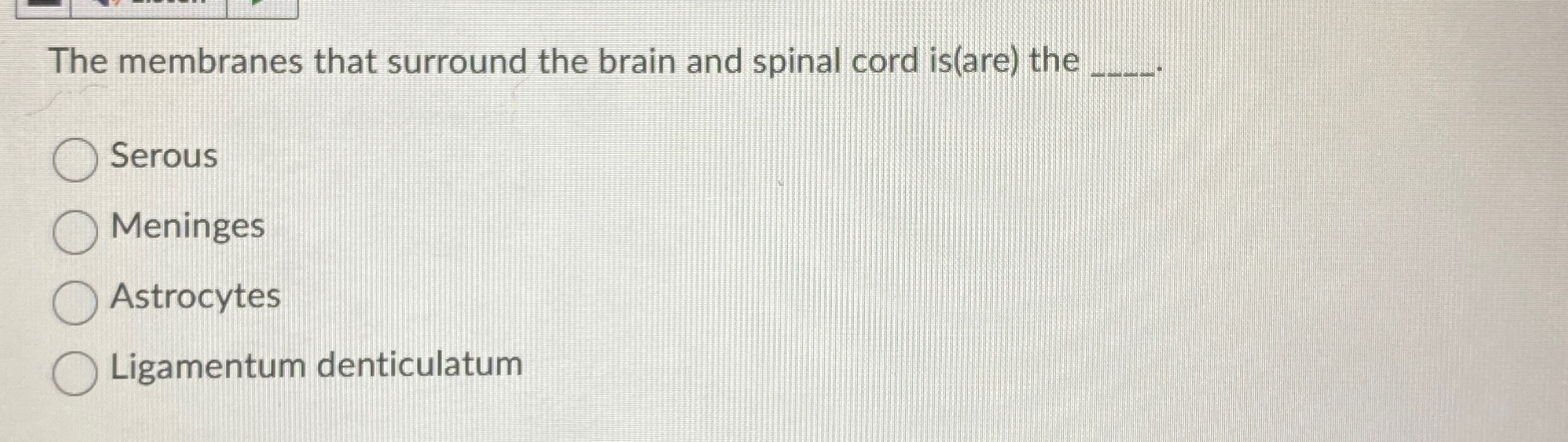 Solved The membranes that surround the brain and spinal cord | Chegg.com