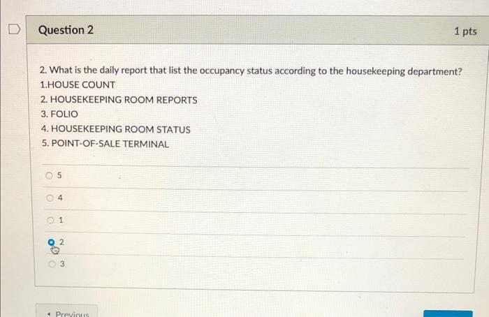 Solved 1. What is the terminology, clean, ready, occupied, | Chegg.com