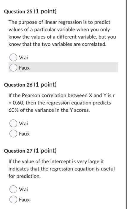 Solved The predictor and criterion in regression are just | Chegg.com