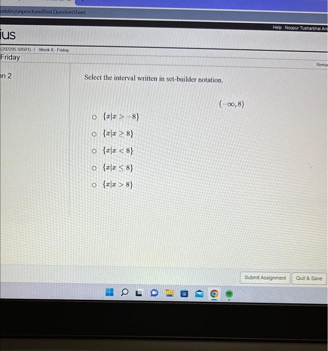 Solved Select the interval written in set-builder notation. | Chegg.com