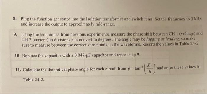 Solved PART B: Phase Angle of a Series RLC Circuit 7. | Chegg.com
