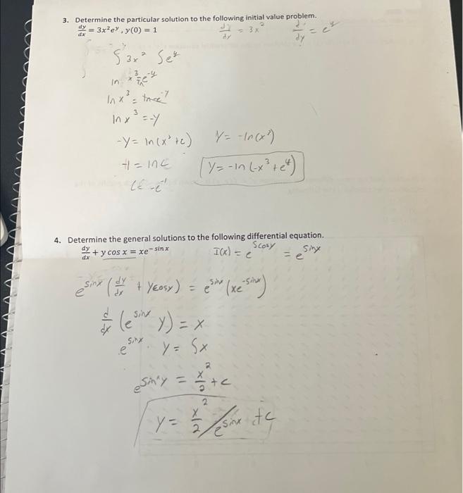 Solved 3. Determine the particular solution to the following | Chegg.com