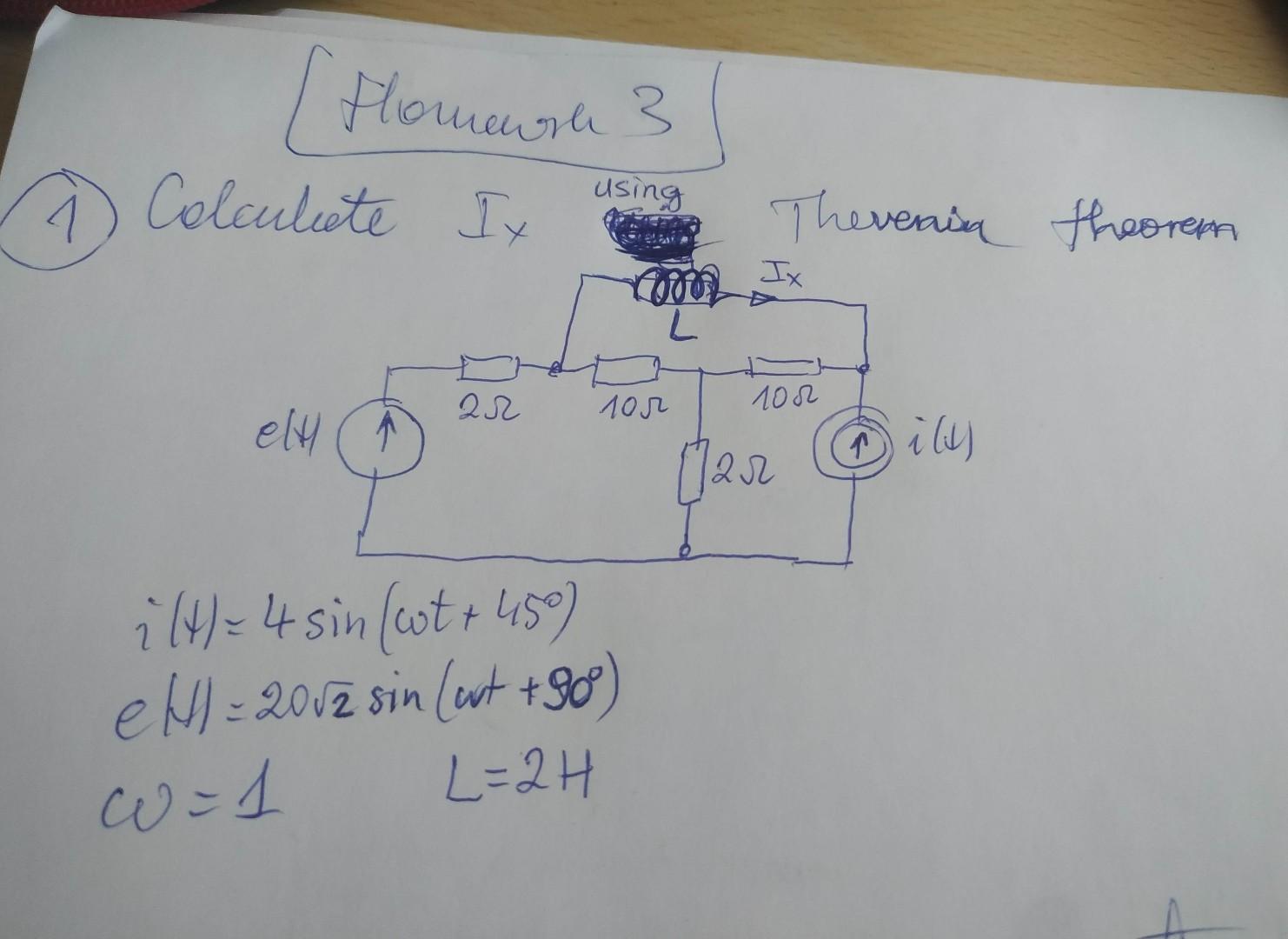 Solved Calculate Ix using Thevenin theorem. (Pls, try to | Chegg.com