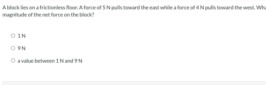 Solved A block lies on a frictionless floor. A force of \\( | Chegg.com