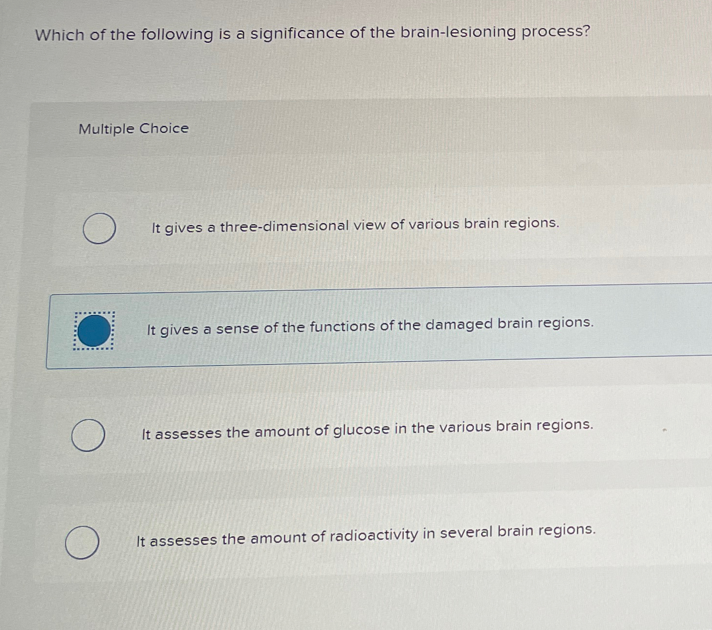 Solved Which of the following is a significance of the | Chegg.com