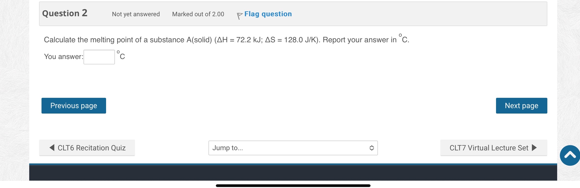 Solved Question 2Not yet answeredMarked out of 2.00Flag | Chegg.com