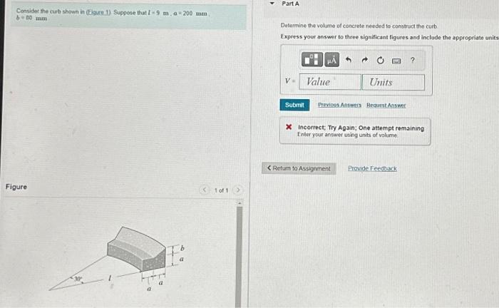 Solved Consider the curb shown in (Figure 1). Suppose that l | Chegg.com