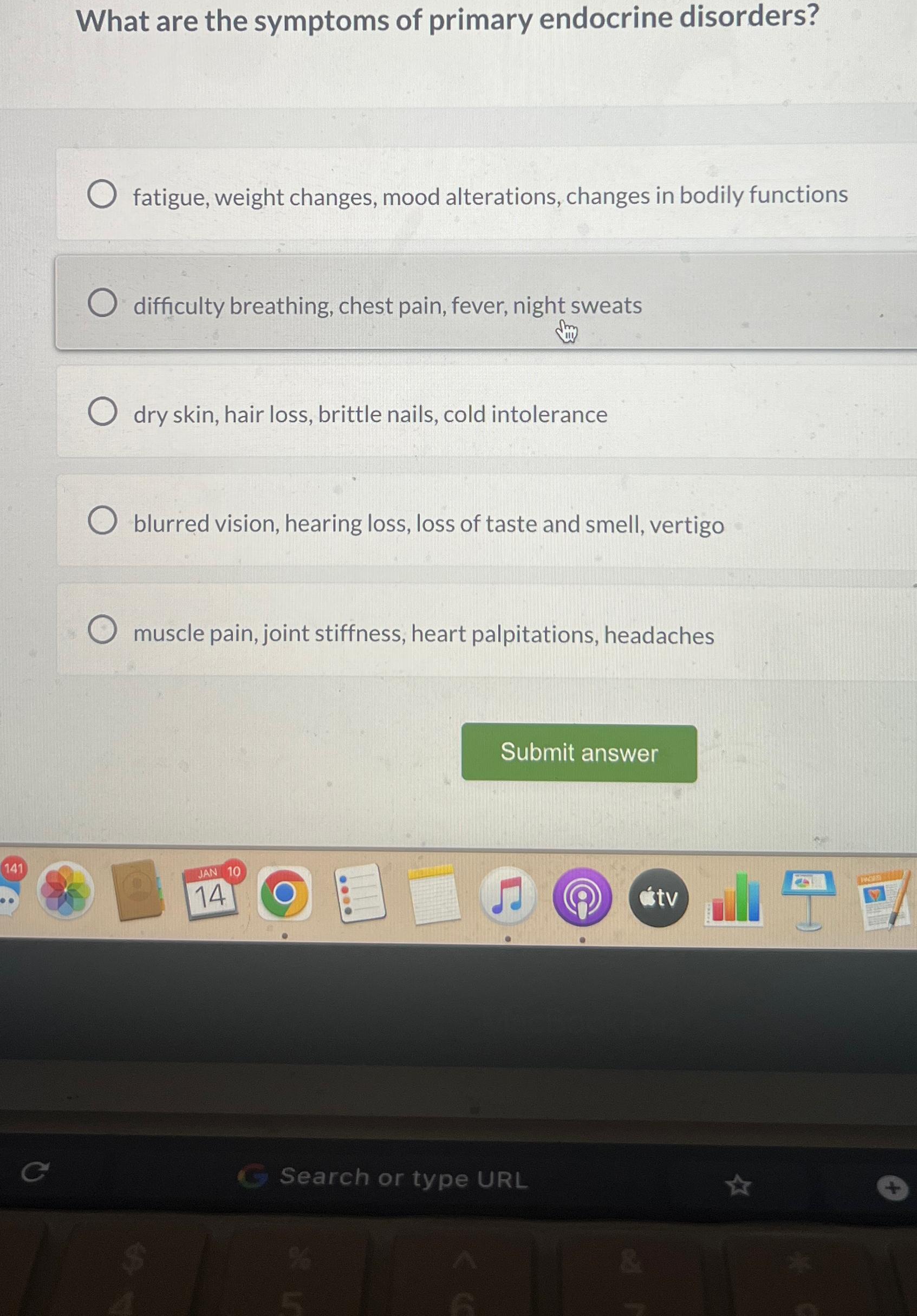 Solved What are the symptoms of primary endocrine | Chegg.com