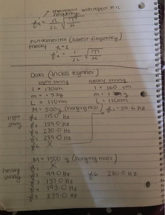 Solved solve for the calculations in the lab report. i | Chegg.com