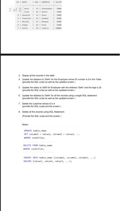Solved CSD 2204 - 2022W Student ID: Student Name: Section : | Chegg.com