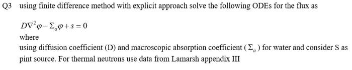 Q3 using finite difference method with explicit | Chegg.com