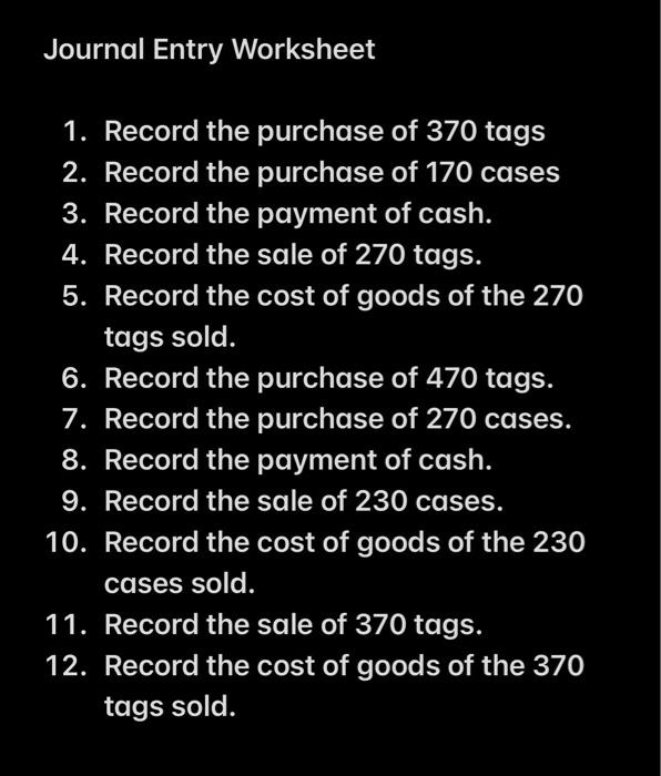 Solved Required information E7-12 (Algo) Using FIFO for | Chegg.com