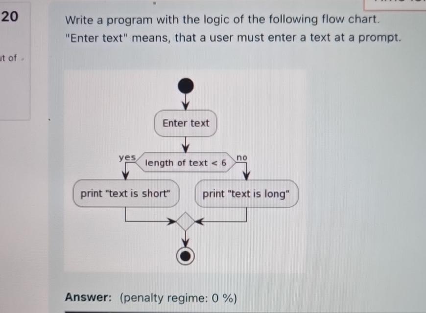 20Write a program with the logic of the following | Chegg.com