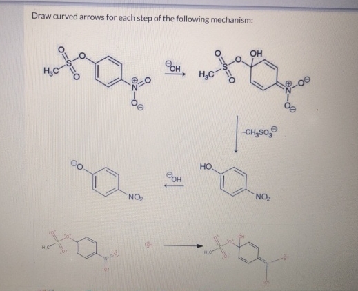 Solved Draw curved arrows for each step of the following | Chegg.com