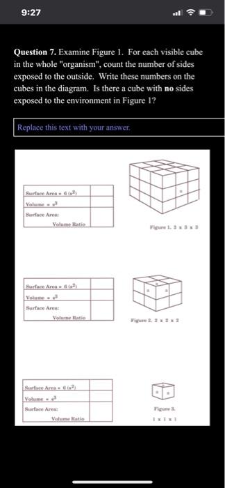 9:27 Question 7. Examine Figure 1. For each visible | Chegg.com